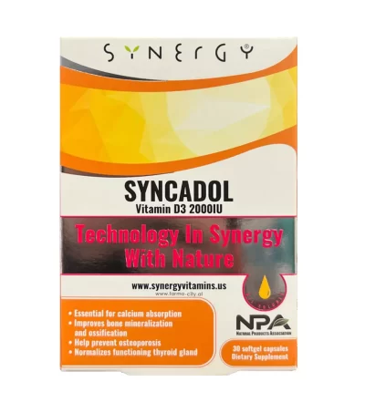 SYNERGY - Syncadol Vitamin D3 2000 IU - Pink Lab